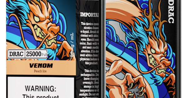 Nasty Dragon 25k - VENOM Peach Ice